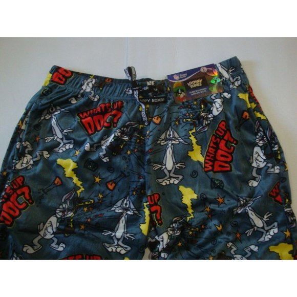 Warner Bros. | Other | Happy Boxer Mens Christmas Minky Fleece Sleep ...